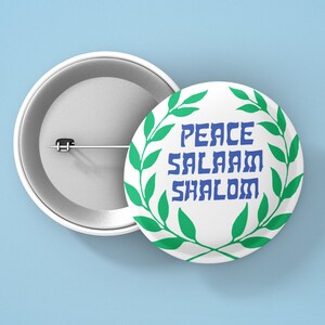 Peace Salaam Shalom - English Arabic Hebrew Middle East Peacemaking ...