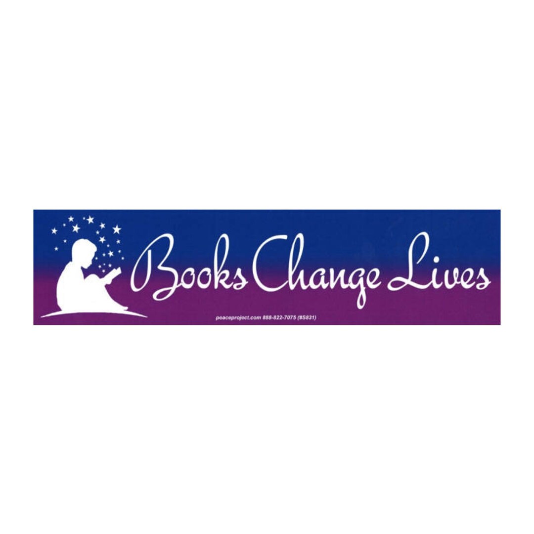 Books Change Lives - Education Bumper Sticker / Decal or Magnet - Etsy