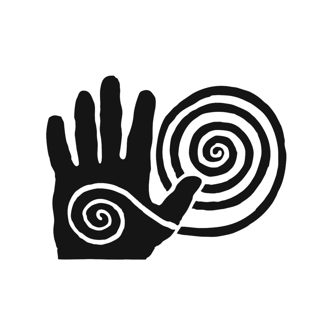 Healing Hand - Native American Symbol Vinyl Decal / Rub on Sticker - 14 ...