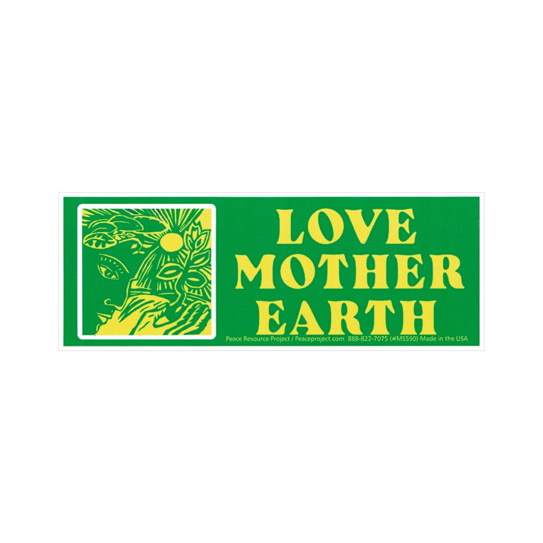 Love Mother Earth - Small Bumper Sticker / Laptop Decal or Magnet - Etsy