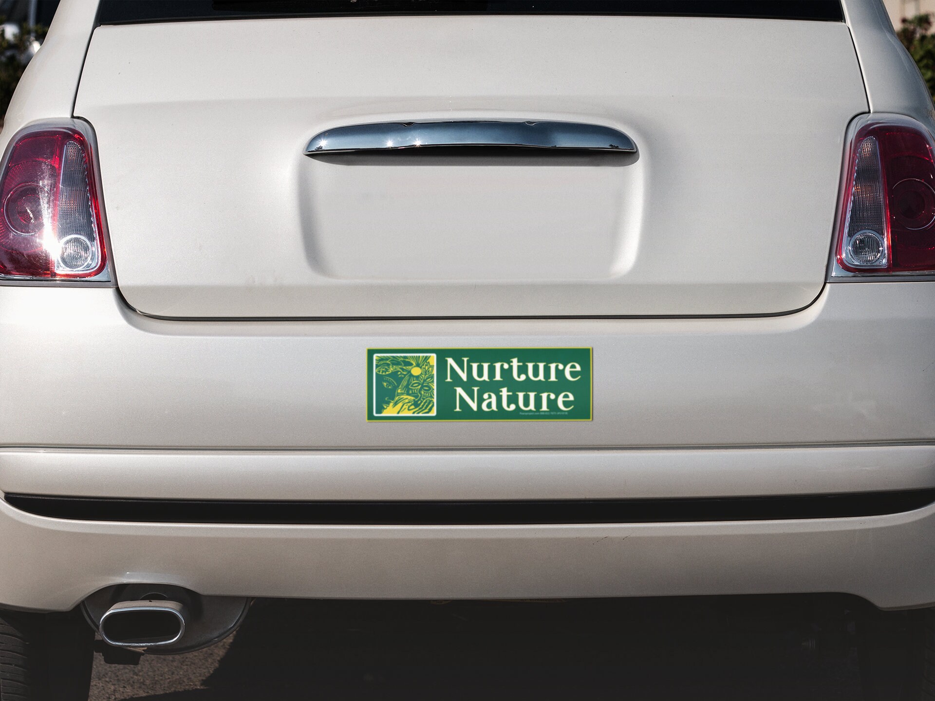 Nurture Nature Environmental Preservation Car Bumper Sticker Auto Decal ...