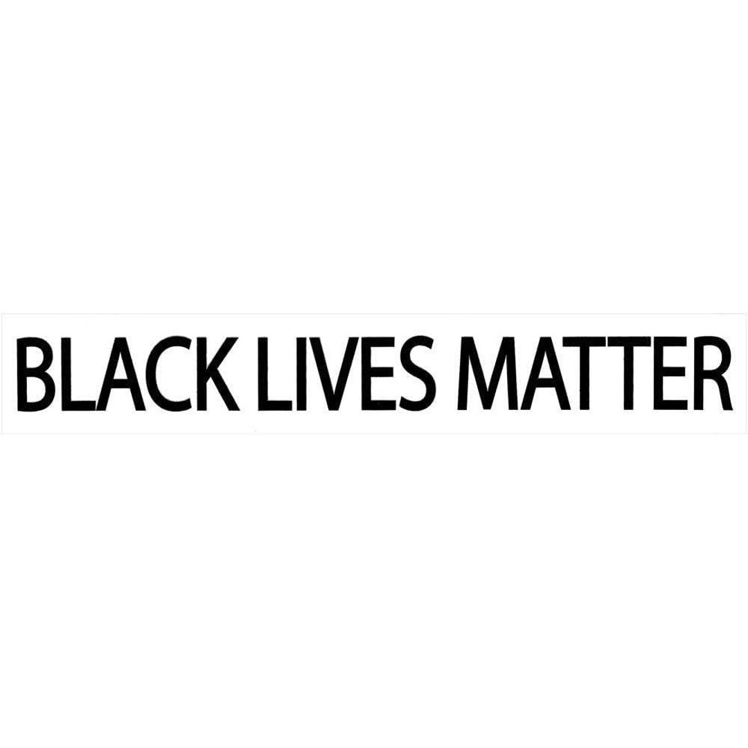 Black Lives Matter Anti-racism Bumper Sticker/laptop Decal, 9-by-1.8 ...