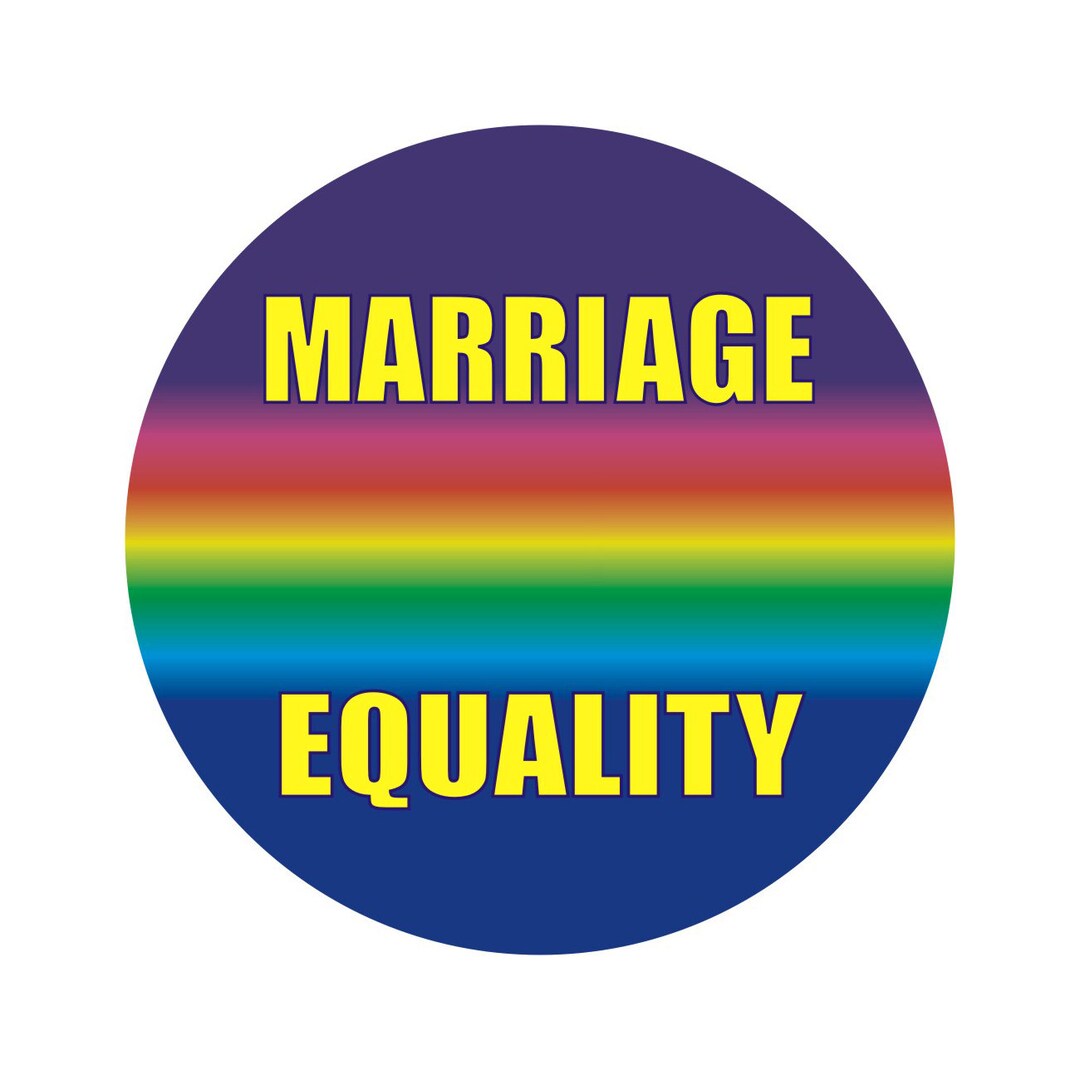 Marriage Equality - Diversity LGBTQ Button / Pinback or Magnet - Etsy