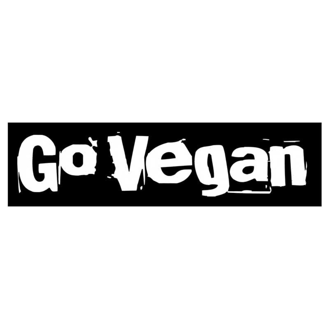 Go Vegan - Bumper Sticker / Decal or Magnet - Etsy