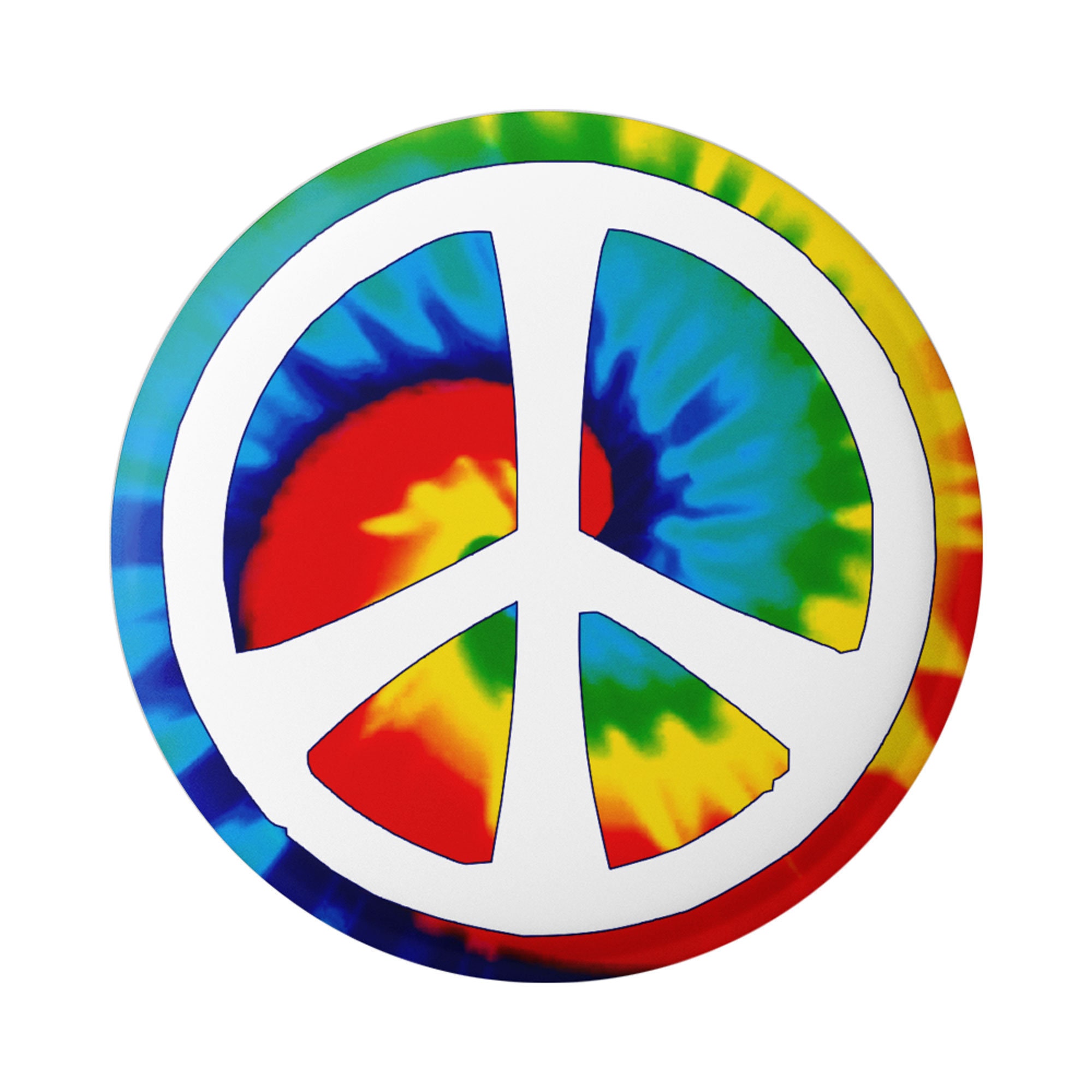 Tie Dye Peace Sign Background