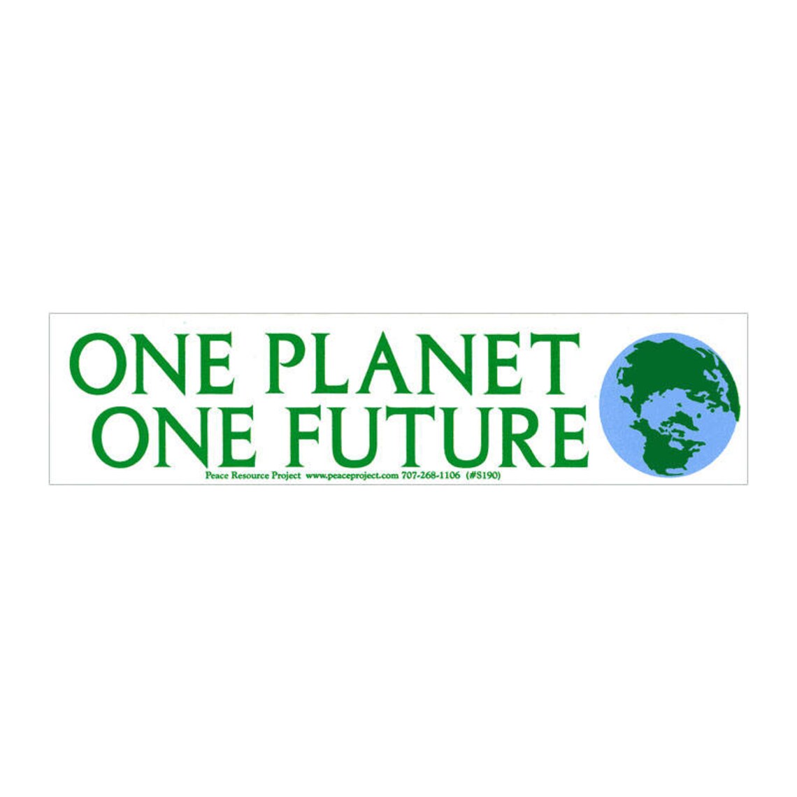 One Planet One Future Bumper Sticker / Decal or Magnet | Etsy