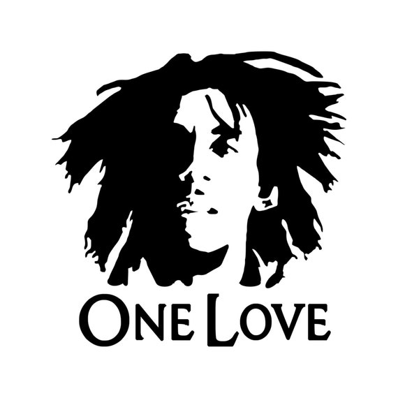 One Love Rasta Reggae Vinyl Decal / Rub on Sticker 14 Colors - Etsy