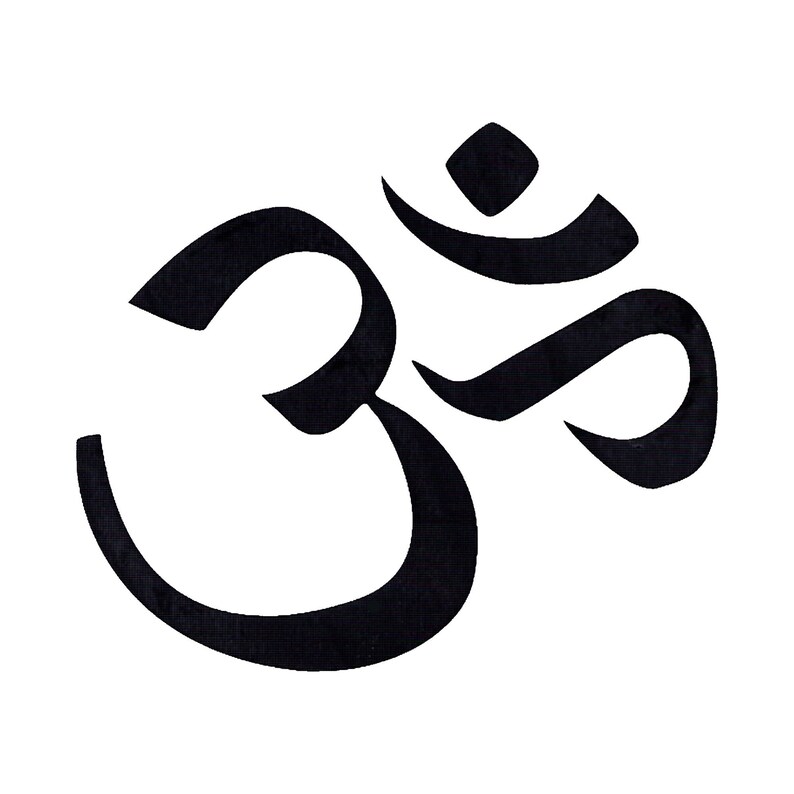 Om Aum Symbol Vinyl Decal / Rub on Sticker - 14 Colors Available (4.5 ...