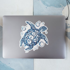 Sea Turtle Vinyl Sticker, Bumper Sticker Decal, 4.75-by-4.5 Inches - Etsy