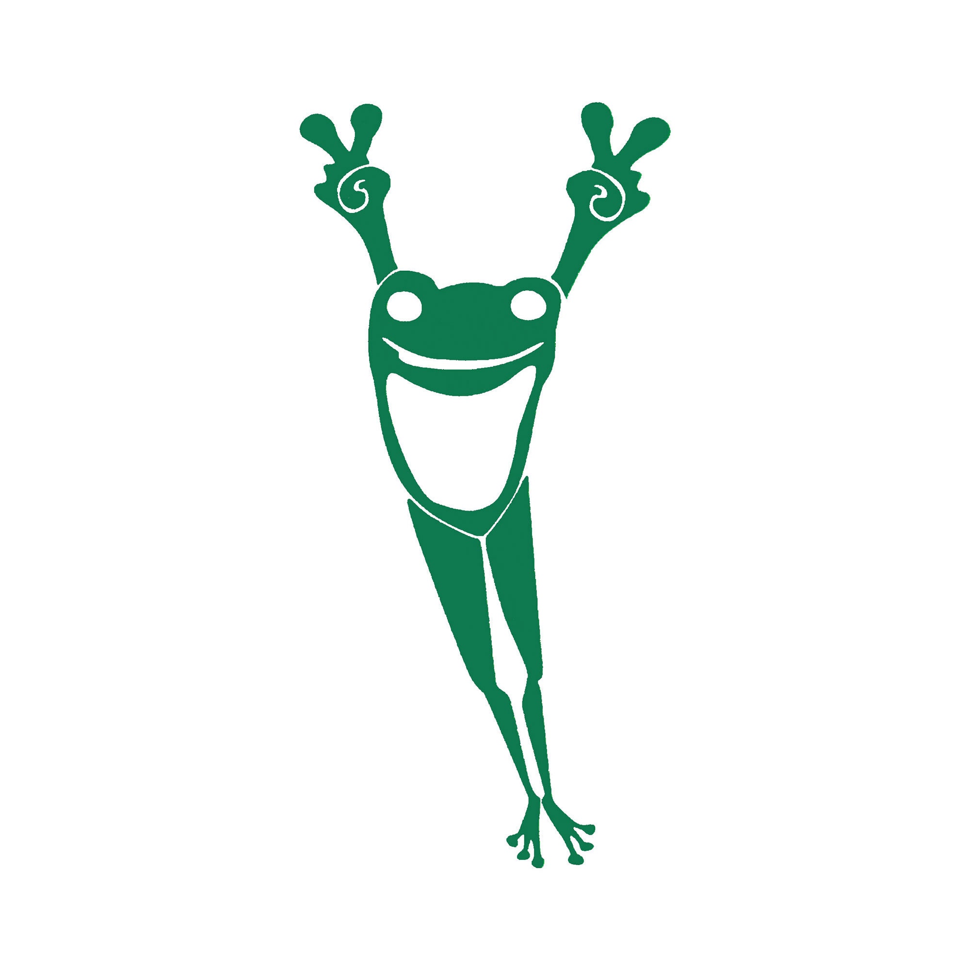 Hopping Peace Frog Vinyl Decal / Rub On Sticker 14 colores - Etsy México
