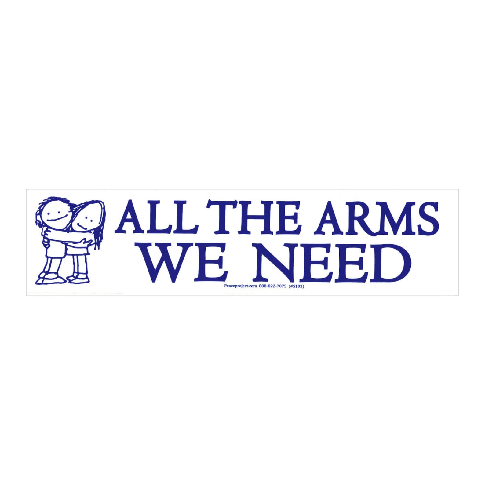 All the Arms We Need - Nonviolence Anti-gun Bumper Sticker / Decal or ...