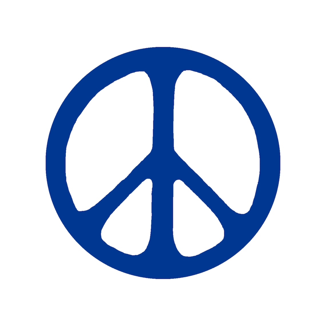 Peace Sign Vinyl Decal / Rub on Sticker 14 Colors Available - Etsy