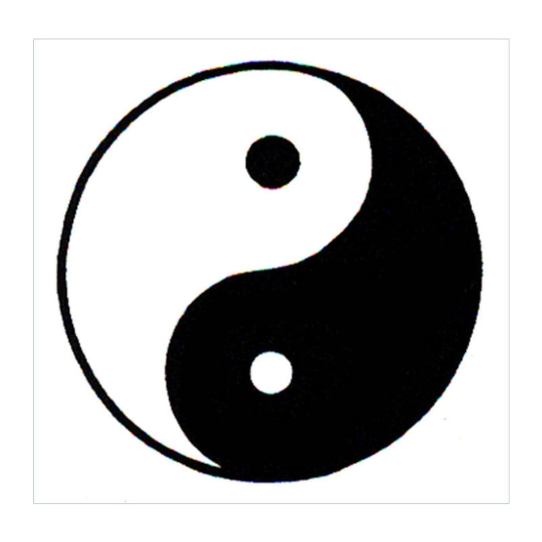 Yin Yang - Small Bumper Sticker / Laptop Decal or Magnet - Etsy