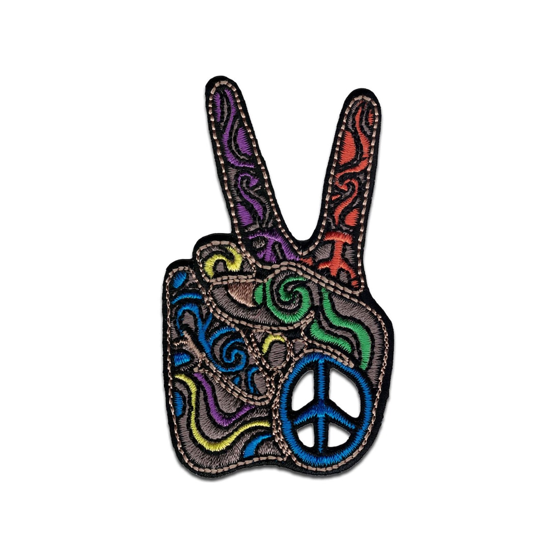 Two Peace Sign Patch - Iron on or Sew on (2" X 3") - Etsy
