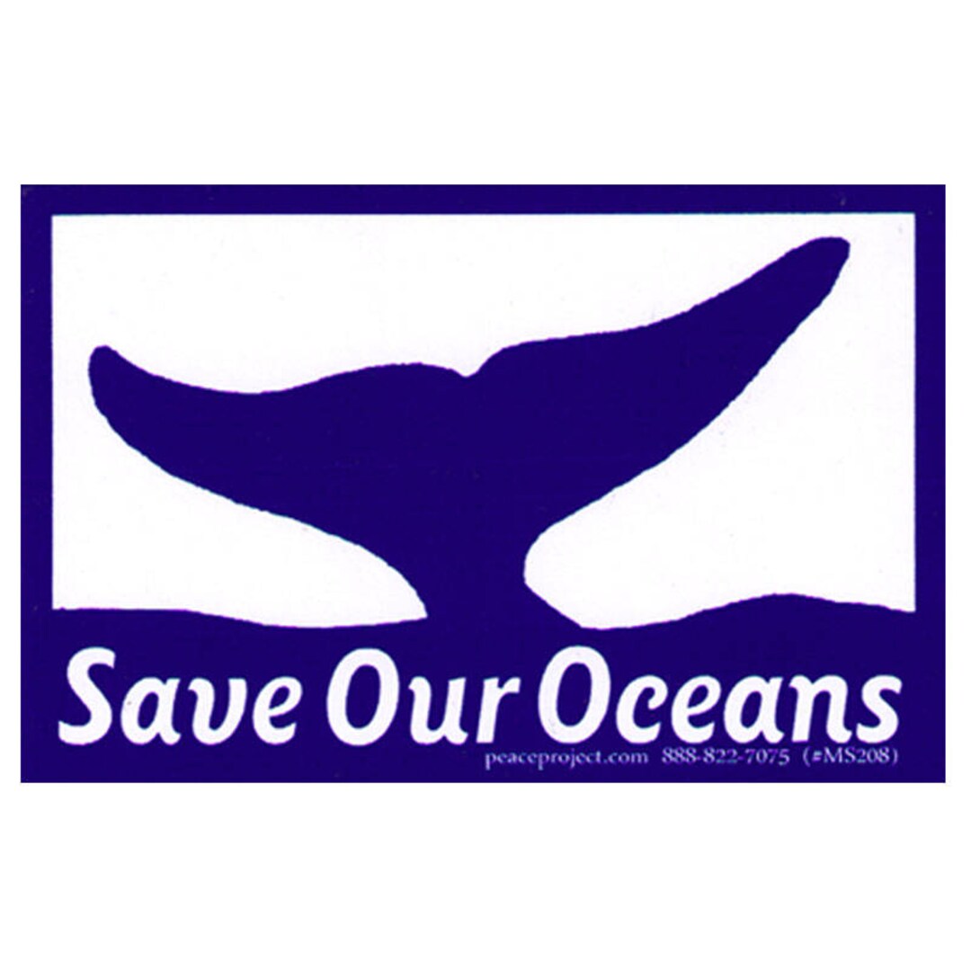 Save Our Oceans - Small Bumper Sticker / Laptop Decal or Magnet - Etsy