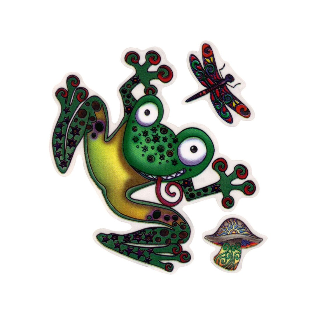 Flippin' Frog - Translucent Window Sticker / Decal (4.5" X 3.5") - Etsy