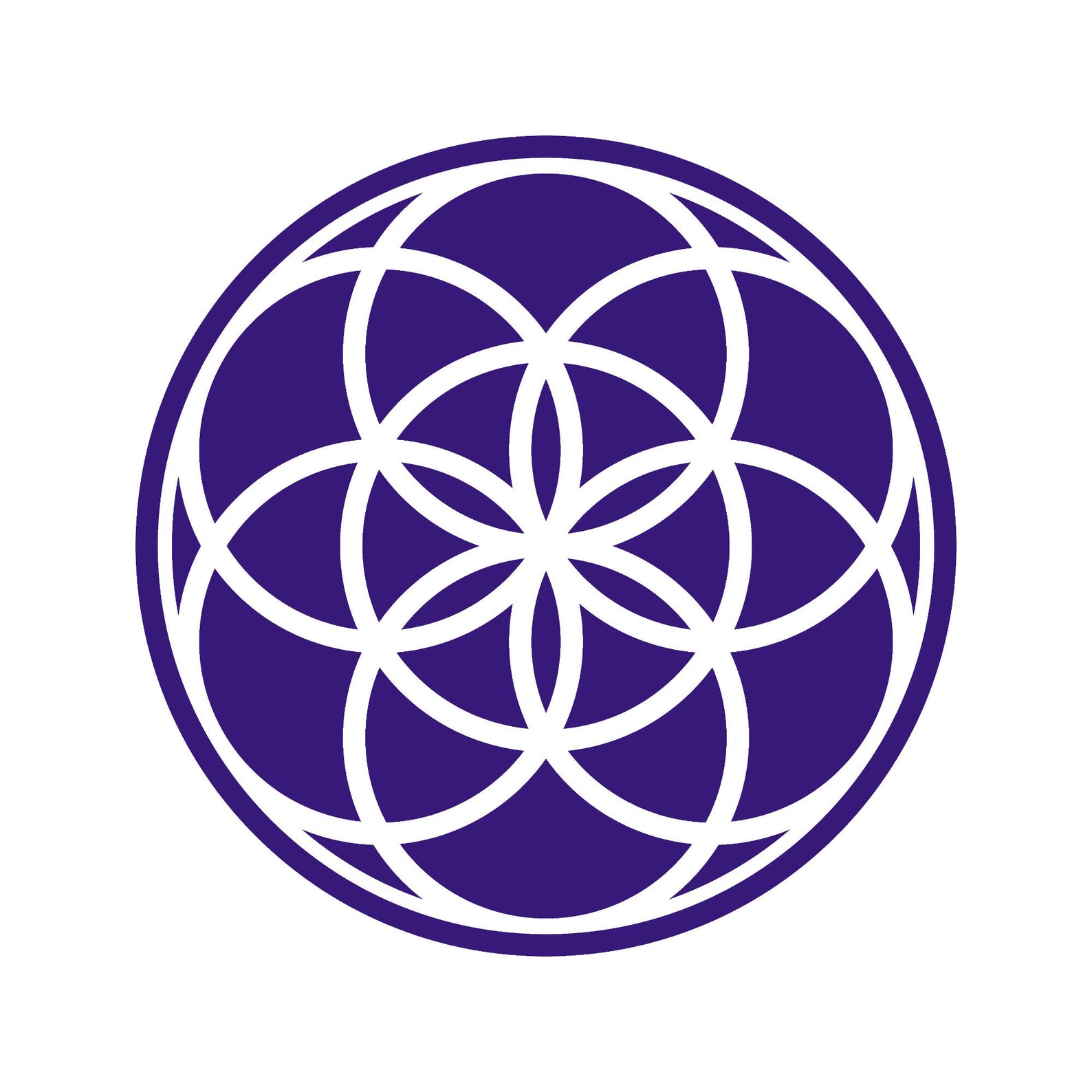 Seed of Life Sacred Geometry Symbol Vinyl Decal / Rub on Sticker - 14 ...