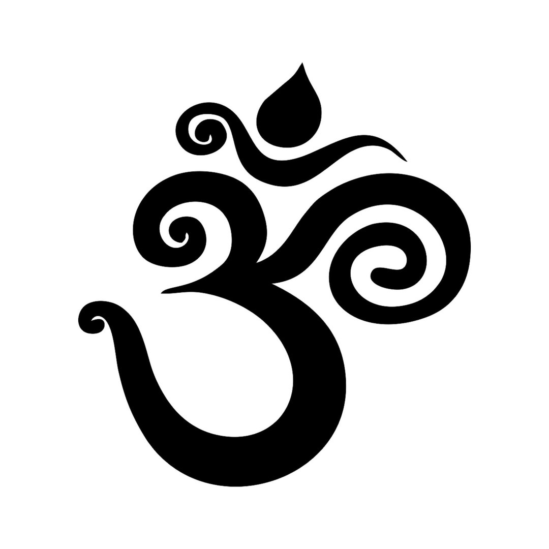 Stylish Om Aum Symbol Vinyl Decal / Rub on Sticker - 14 Colors ...
