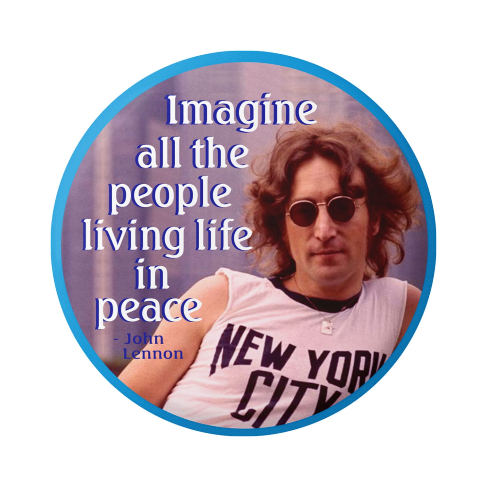 Imagine All The People Living Life In Peace John Lennon | Etsy