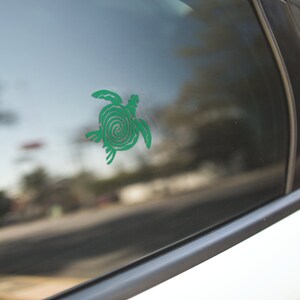 Spiral Shell Turtle Vinyl Decal / Rub on Sticker - 14 Colors Available ...