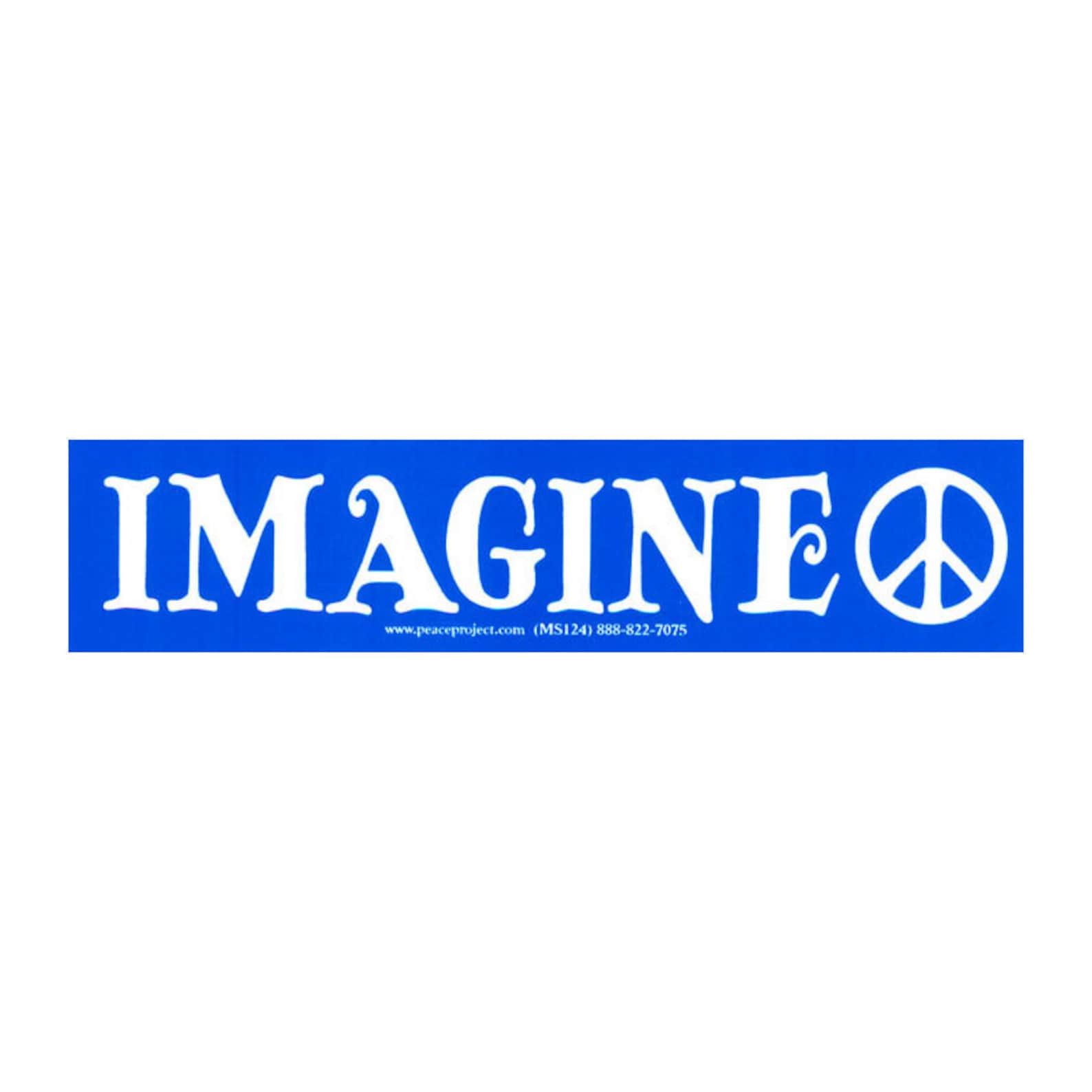 Imagine Peace Small Bumper Sticker / Laptop Decal or Magnet | Etsy