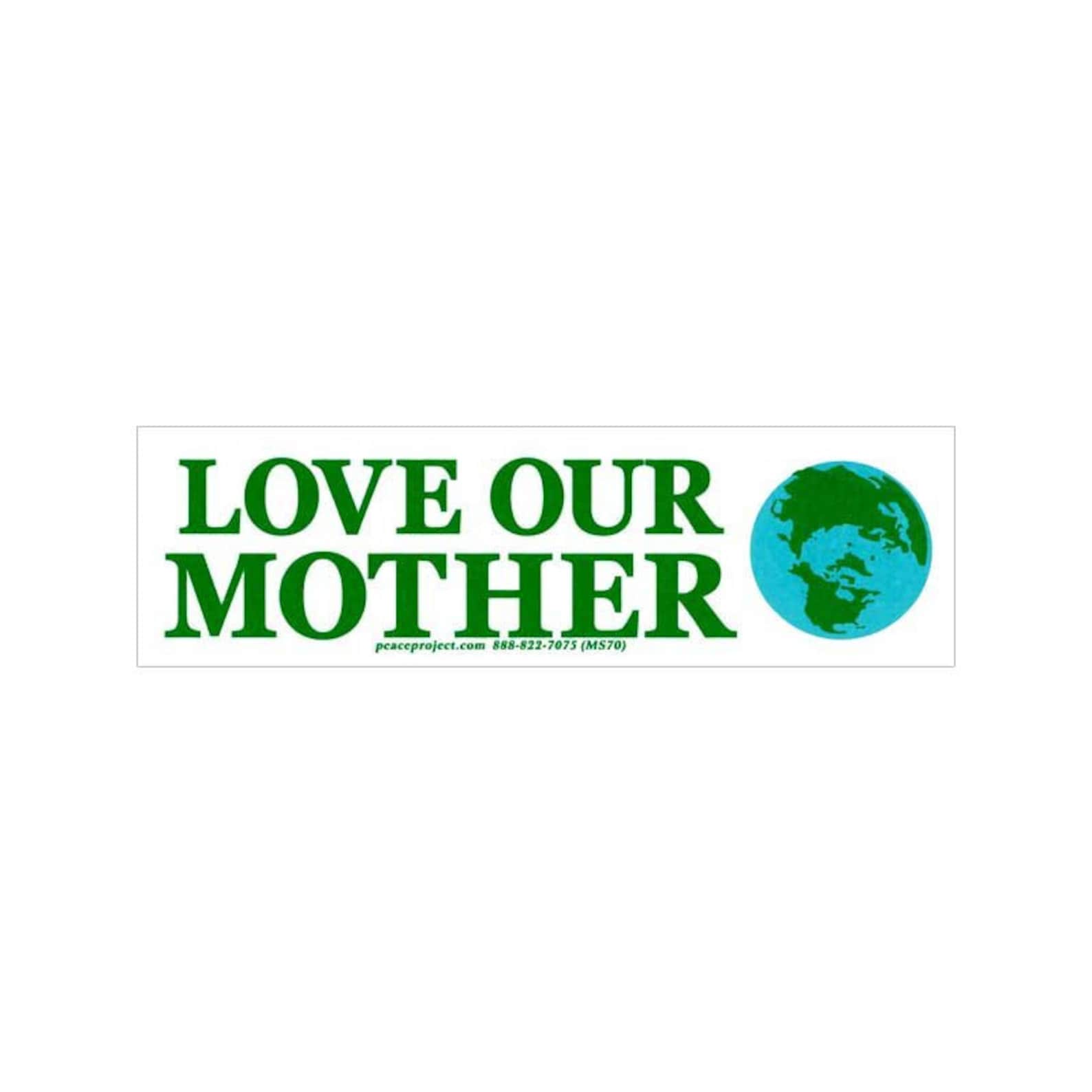Love Our Mother - Small Bumper Sticker / Laptop Decal or Magnet - Etsy