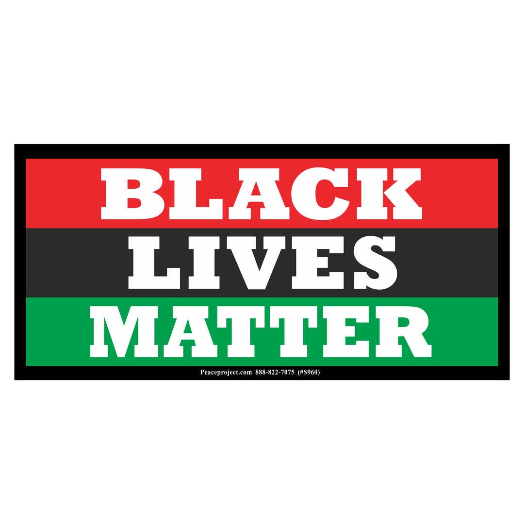Black Lives Matter BLM Movement Anti-racism Bumper Sticker/laptop Decal ...