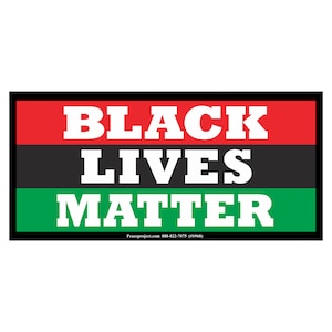 Black Lives Matter BLM Movement Anti-racism Bumper Sticker/laptop Decal ...