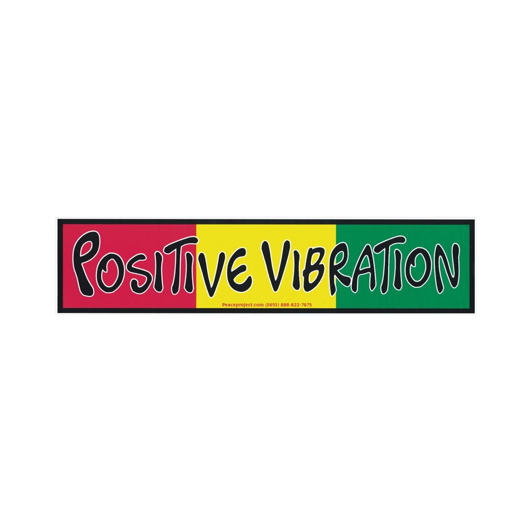 Positive Vibration Car Sticker Decal for Cars, Laptops, Lockers or ...