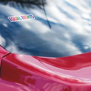 Equal Rights - Small Gender Equality Bumper Sticker / Laptop Decal or ...
