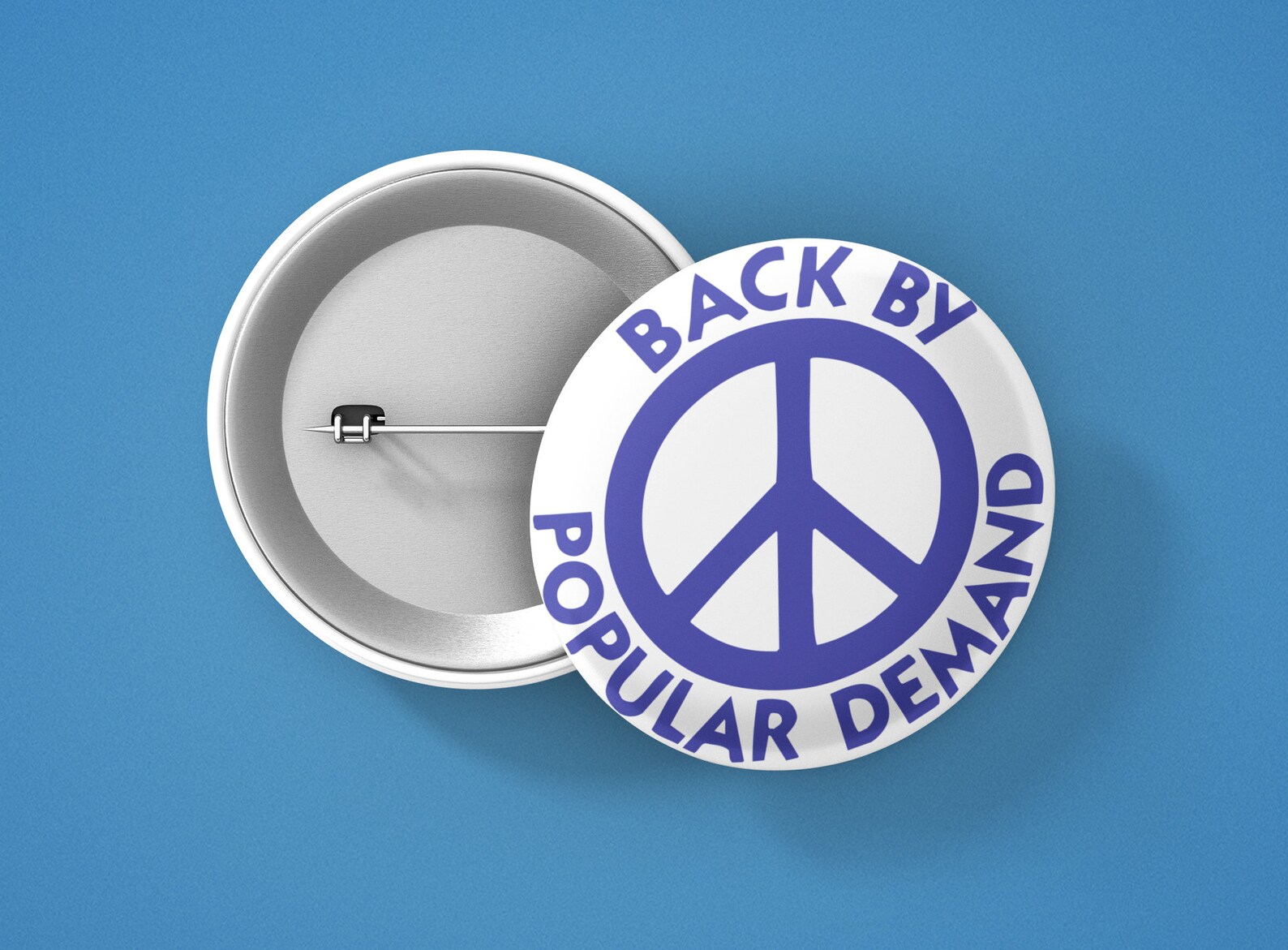 Back by Popular Demand Peace Sign / Symbol Button for Backpacks ...
