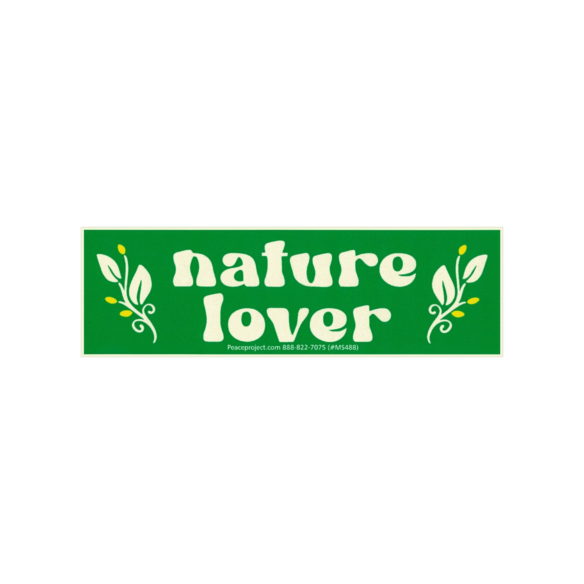 Nature Lover Environmental Preservation Small Bumper Sticker Laptop ...