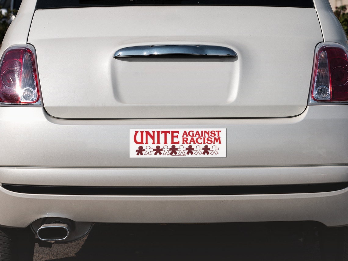 Unite Against Racism Bumper Sticker / Decal or Magnet - Etsy