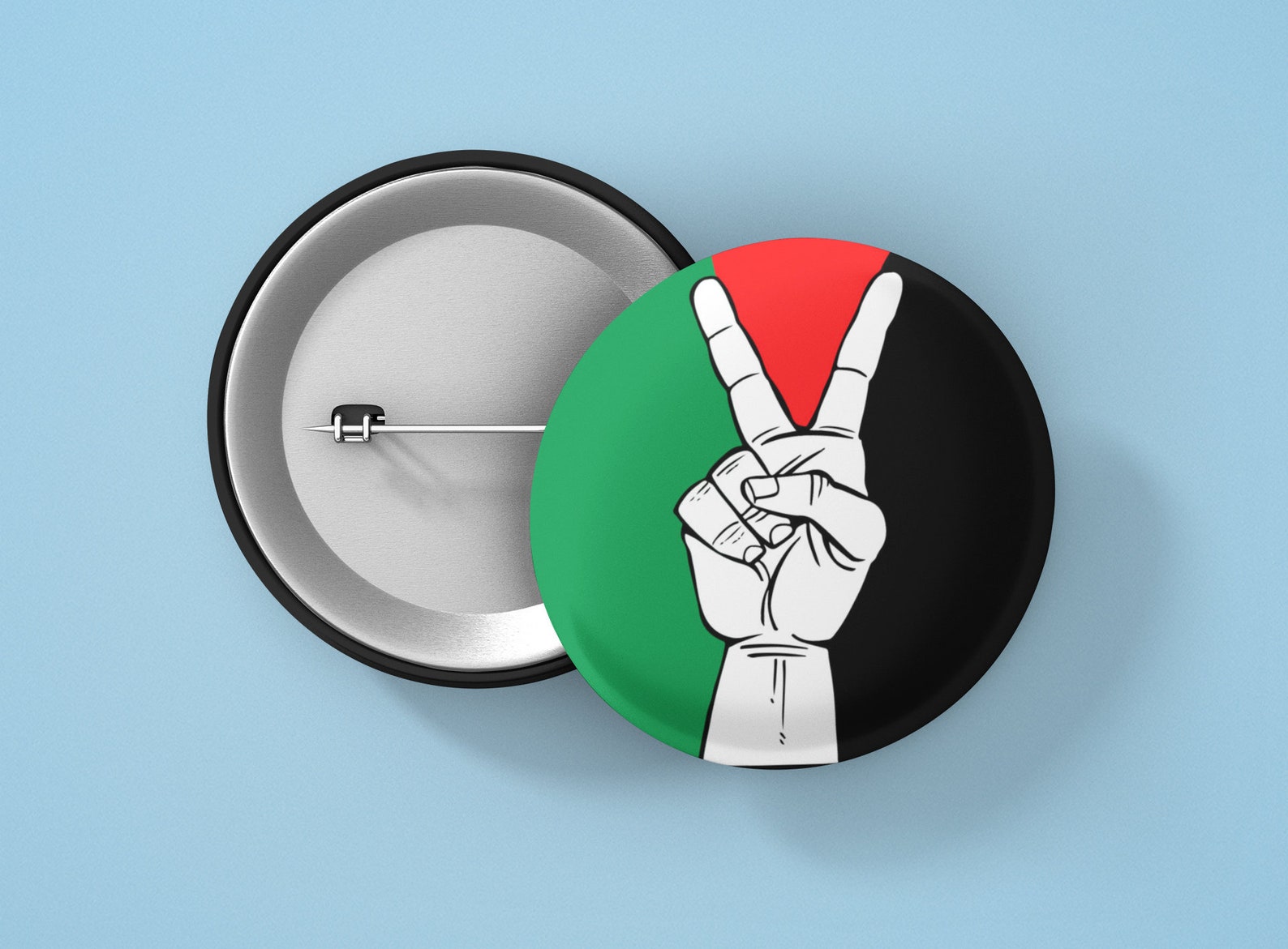 Peace For Palestine Middle East Peacemaking Peace Sign Button | Etsy