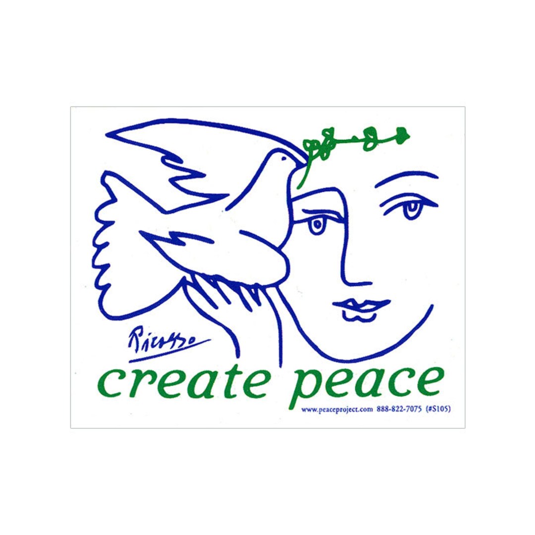 Create Peace - Anti-war Bumper Sticker / Decal or Magnet - Etsy