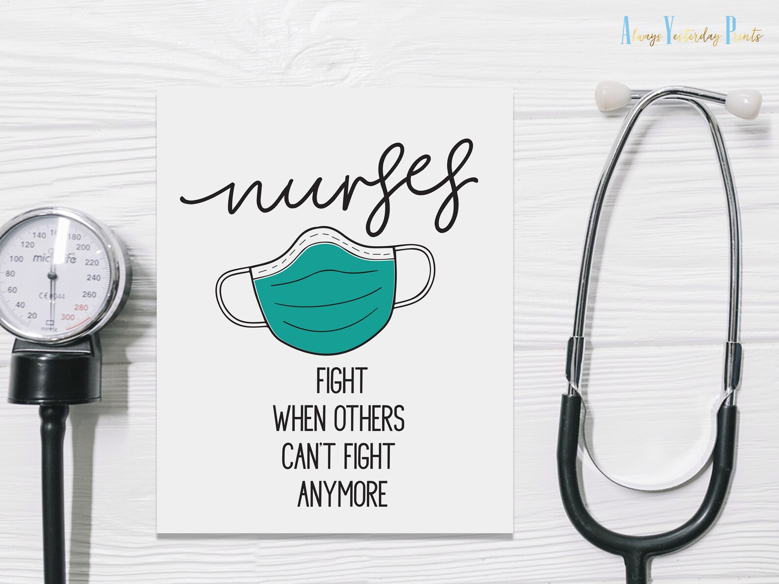 Nurses Fight When Others Can't Fight Anymore Nurse Thank - Etsy