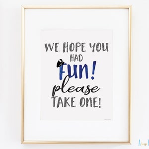Police Party Sign: We Hope You Had Fun - Cop Graduation, Retirement ...