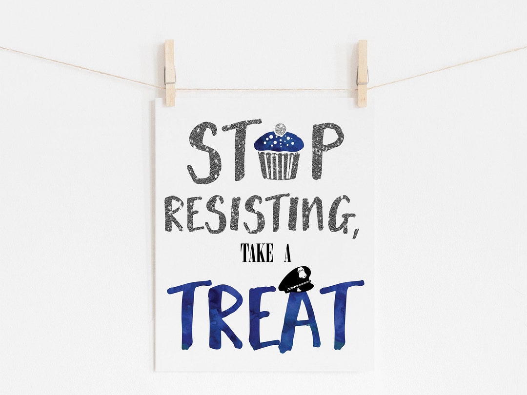 Police Party Decor | Stop Resisting Take A Treat Printable | Police ...