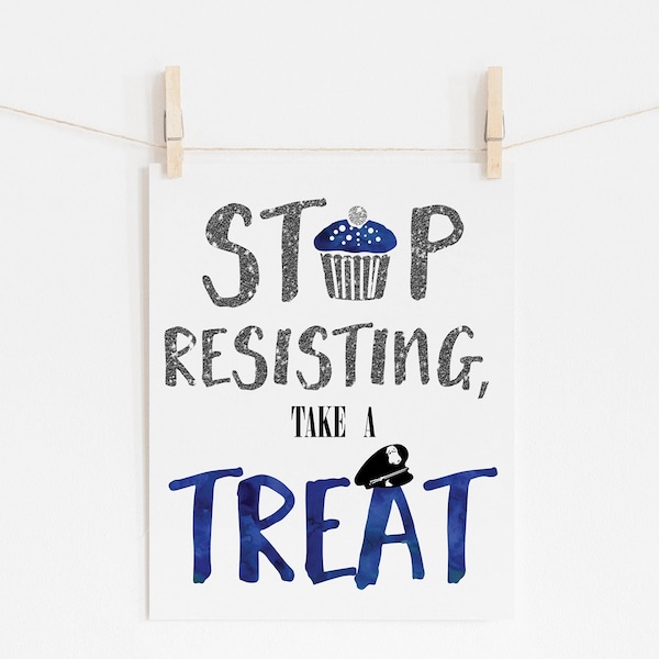 Stop Resisting and Take a Donut Sign - Etsy
