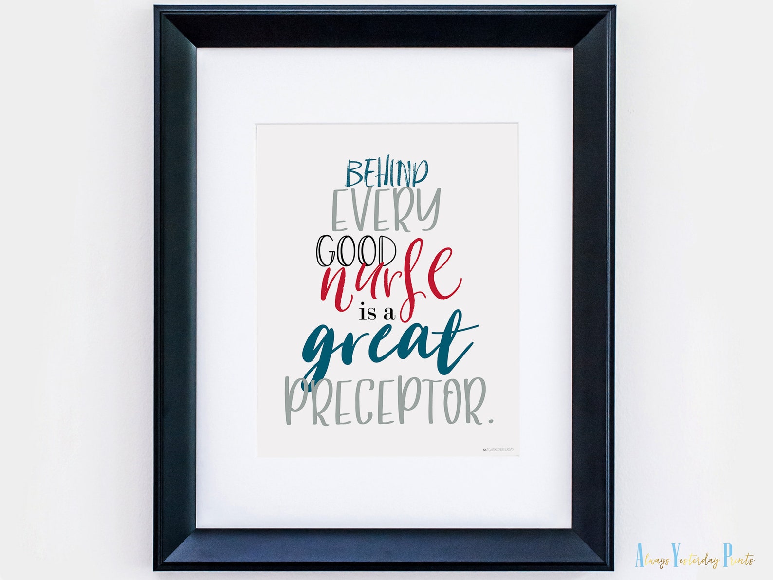 Nurse Preceptor Quote Art Print: Nursing Leader Gift (digital Download ...