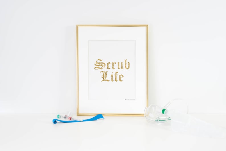 Nurse Scrub Life Quote Nursing Student Gift Nurse Party - Etsy