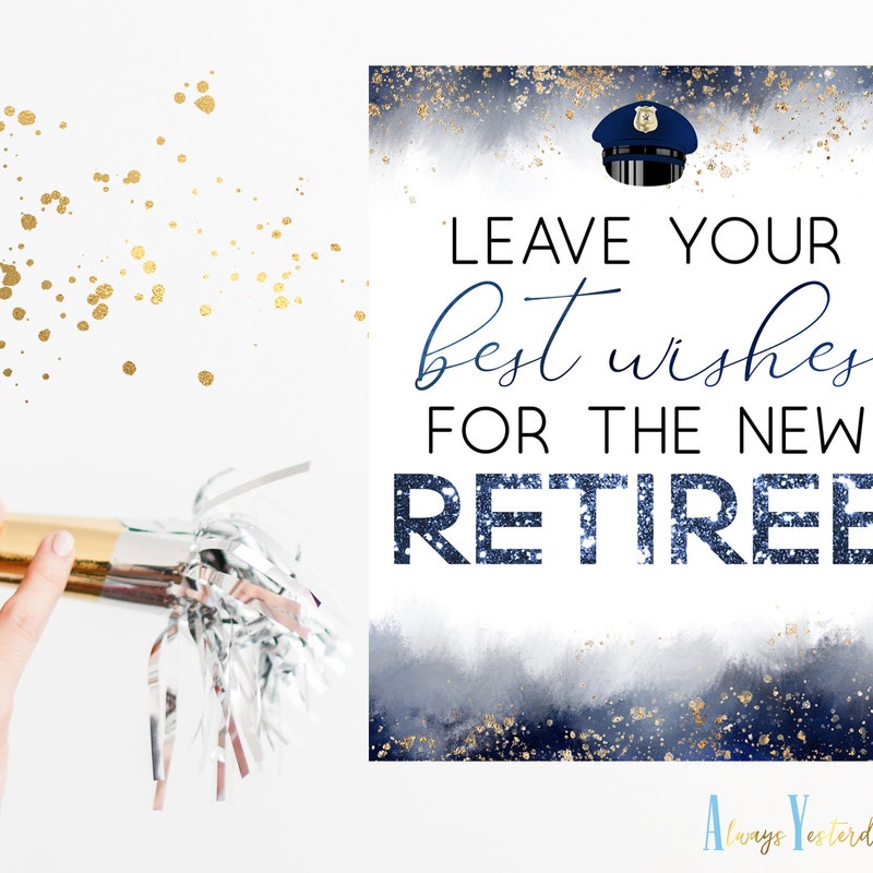 Police Retirement Party - Etsy