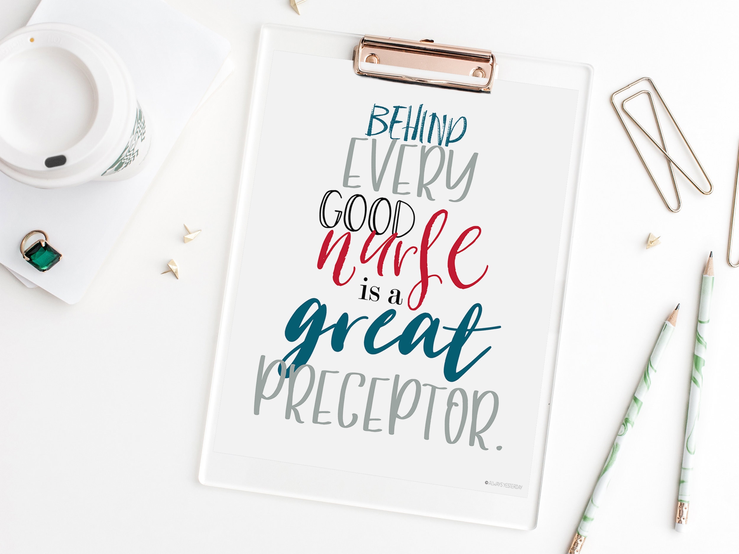 Nurse Preceptor Quote Art Print: Nursing Leader Gift (digital Download ...