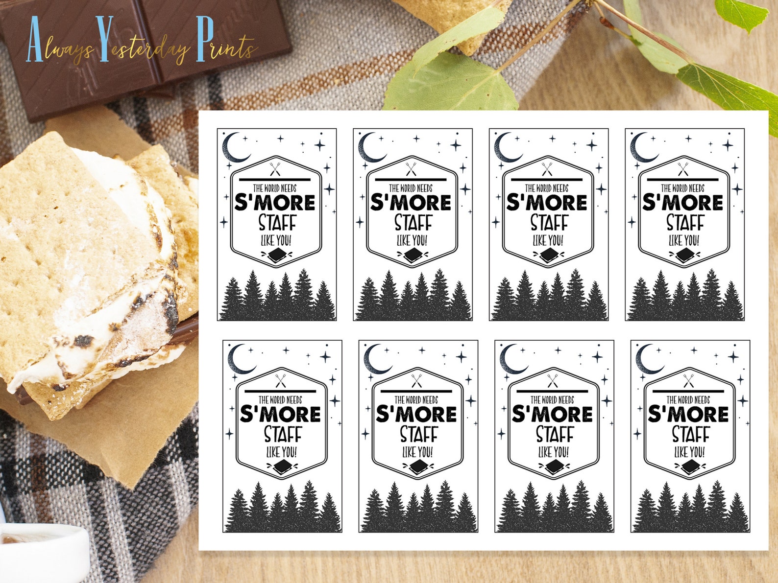 Smores Staff Gift Tag the World Needs Smore Staff Like You | Etsy