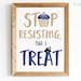 Stop Resisting Take A Treat Police Wedding Cop Dessert Poster Cupcake ...