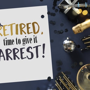 FBI Retired Time to Give It Arrest Printable | FBI Party Theme | Police ...