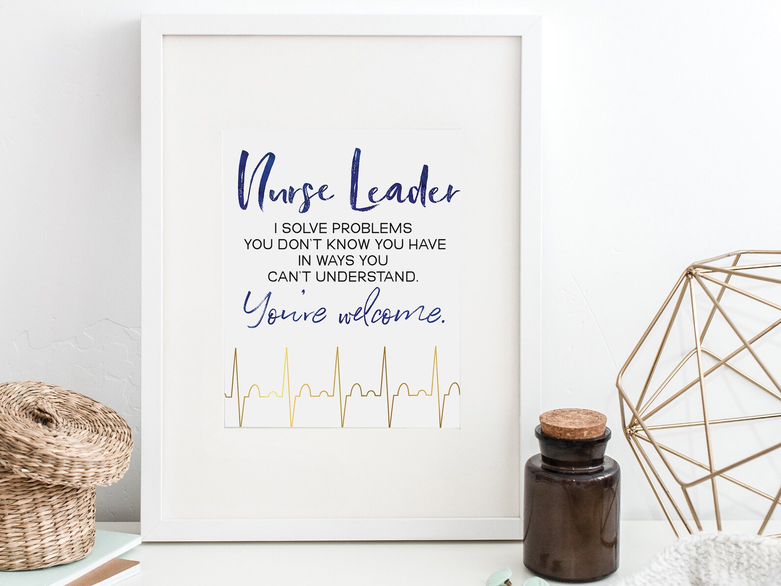 Nurse Leader Quote Funny RN Printable Gift Nurses - Etsy