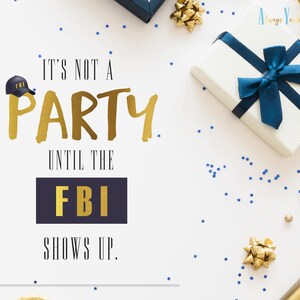 FBI Retirement Party Bundle | Donut Party Decor | Federal Bureau of ...