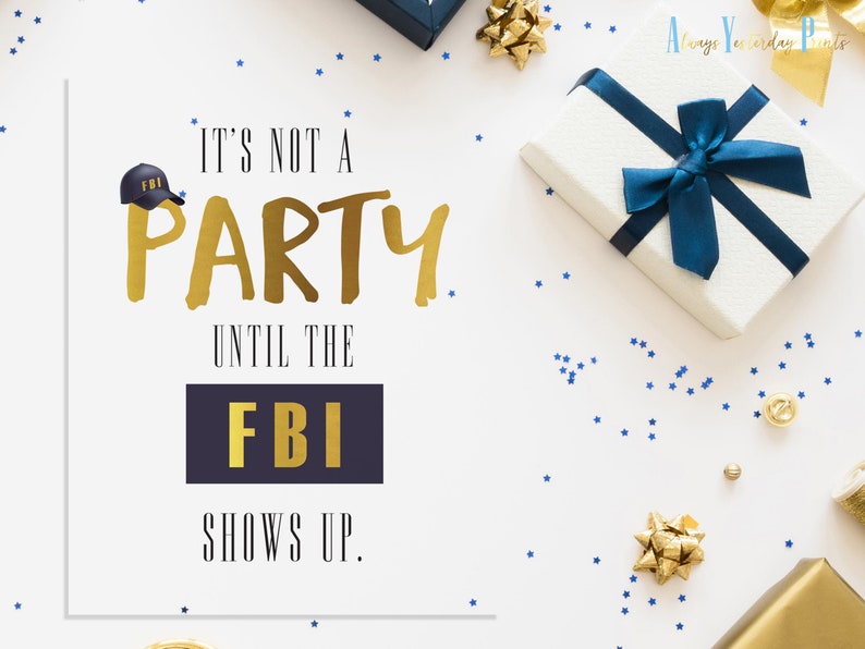 FBI Retirement Party Bundle Donut Party Decor Federal - Etsy