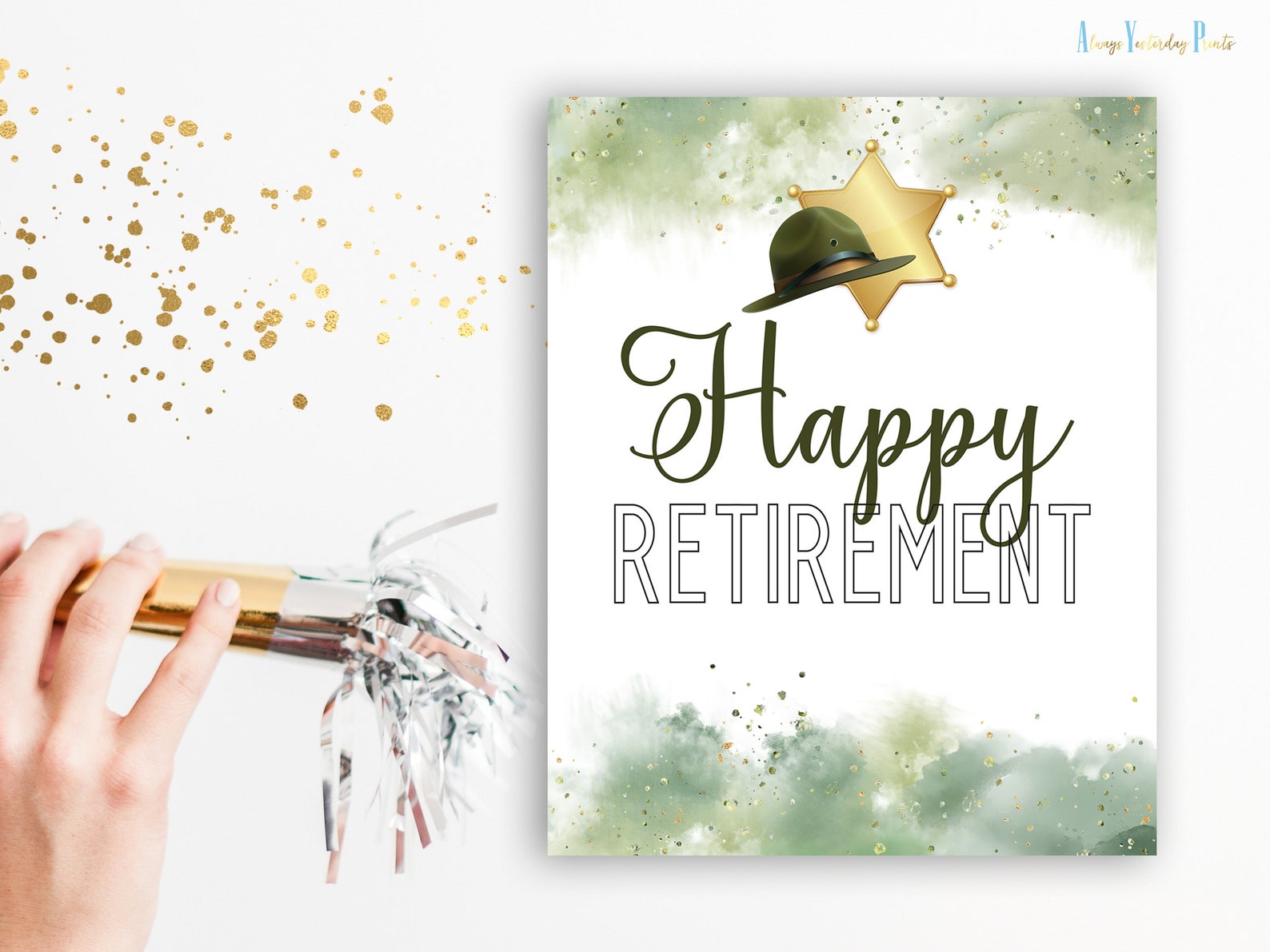 Sheriff Deputy Happy Retirement Party Sign Police Table - Etsy